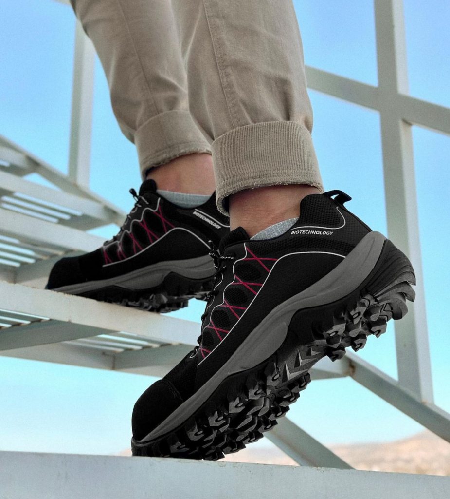 Tenis industrial modelo 200ZXC negro/rojo marca Court – Bravio