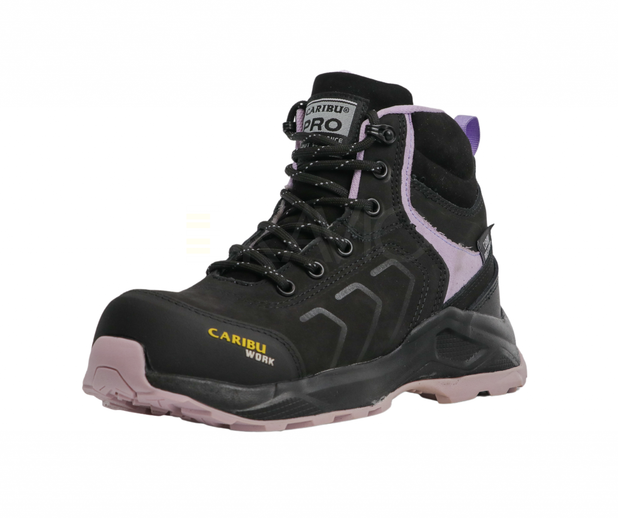Calzado industrial modelo 349 negro/lila marca Caribu – Bravio