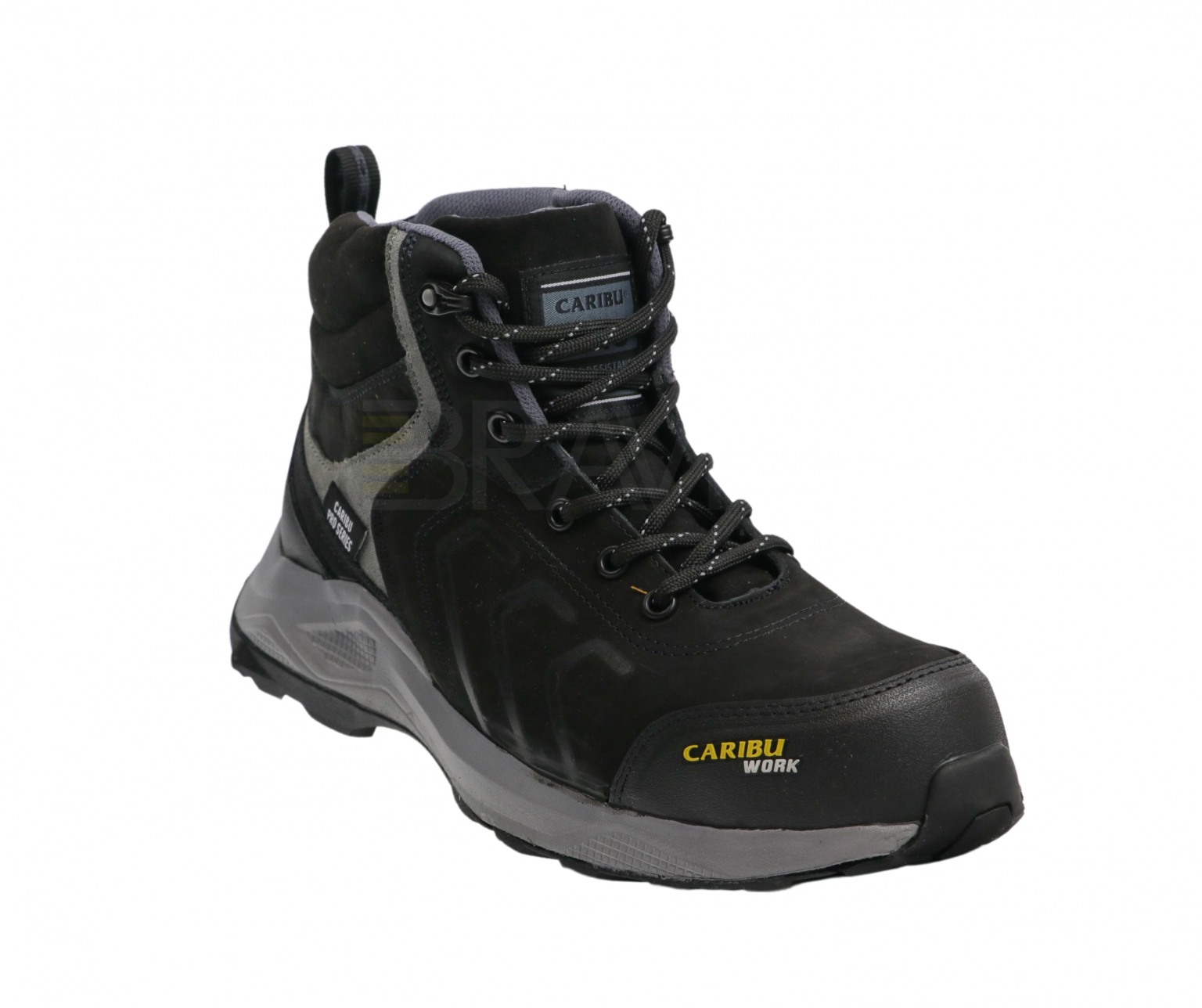 Calzado industrial modelo 349 negro/gris marca Caribu – Bravio